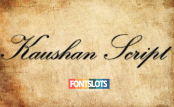 Kaushan Script Font | Font Slots